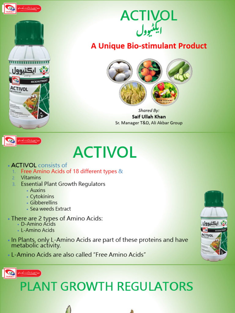 Activol | PDF | Plant Hormone | Agriculture