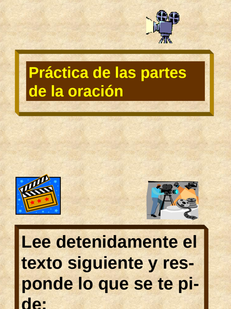 Partes de La Oración | PDF