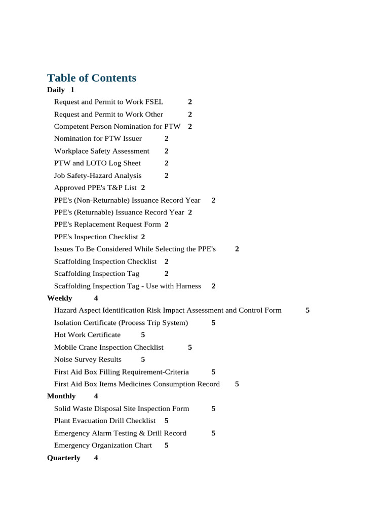 Checklist table (2)[1] | PDF
