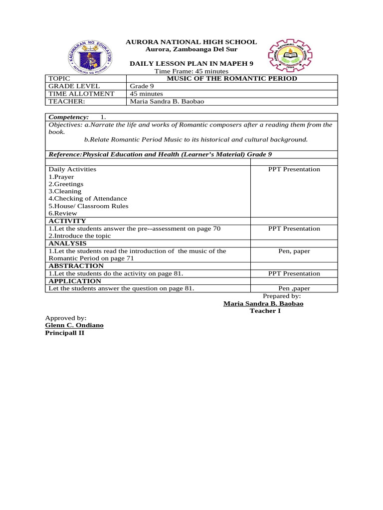 Music 3rd Quarter Day 1 | PDF