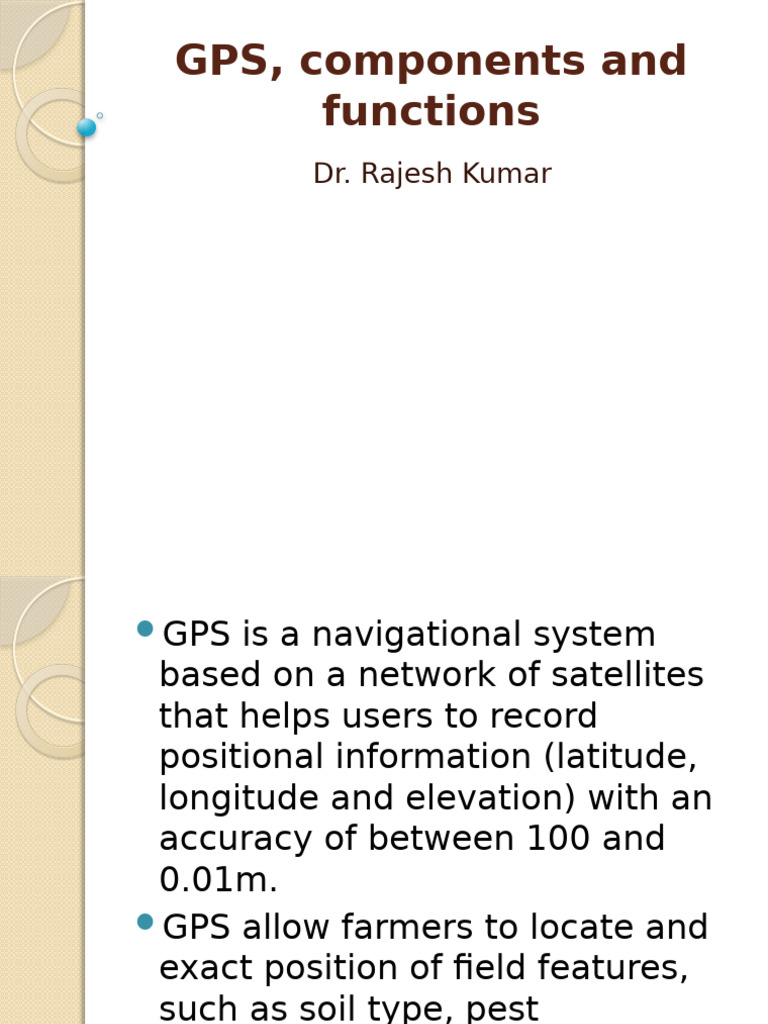 GPS, Components and Functions | PDF | Global Positioning System | Wireless