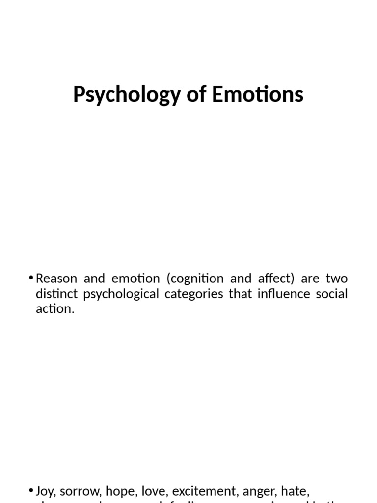 Psych 5. Emotions | PDF | Emotions | Feeling