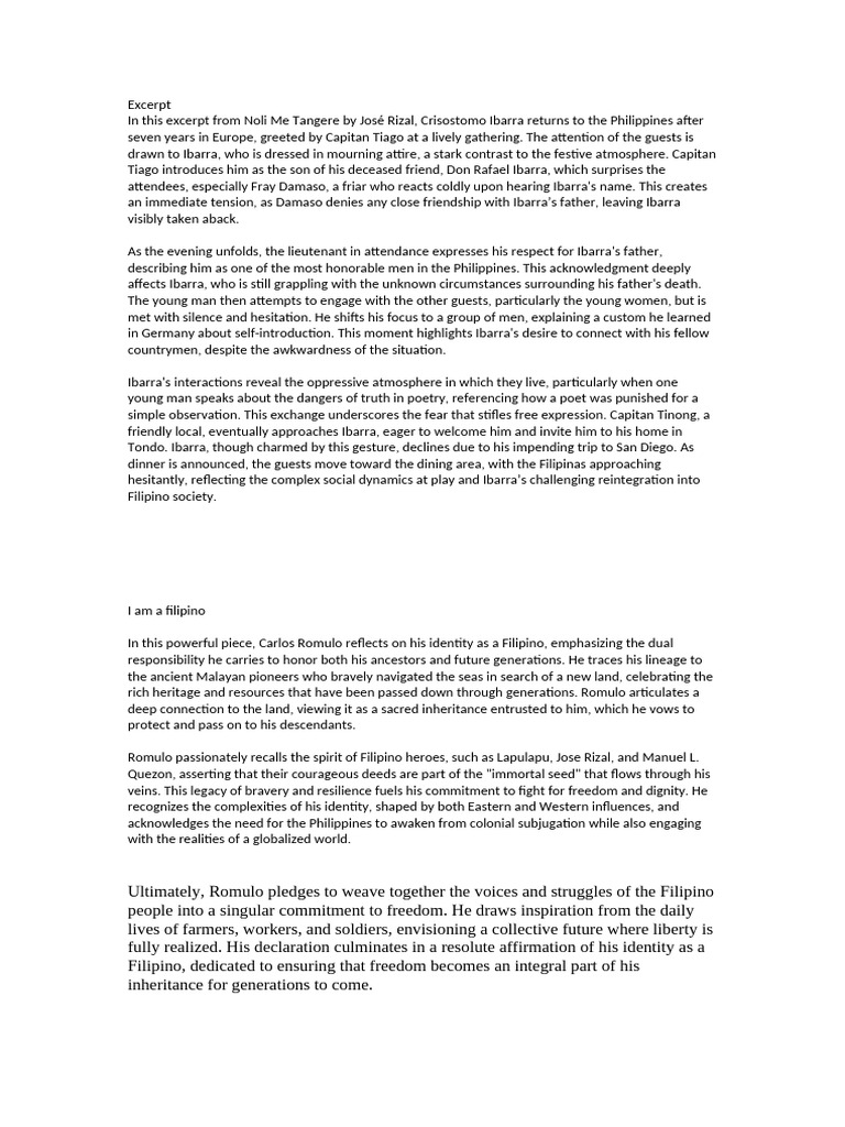 Insights on Filipino Identity and Struggles | PDF | Capital Punishment ...
