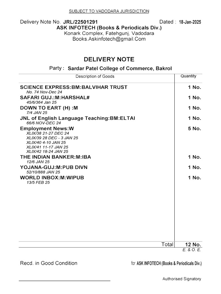 20250118-Ask-Spcc-Jnl DN | PDF