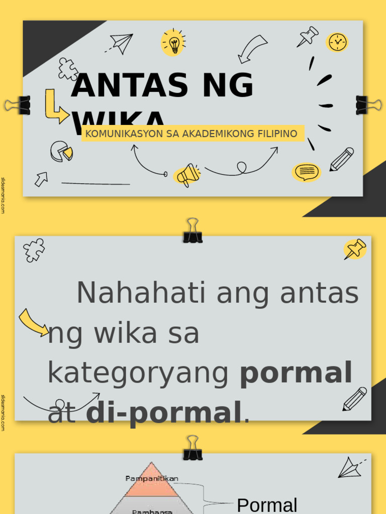 Aralin 1.2 Antas NG Wika | PDF