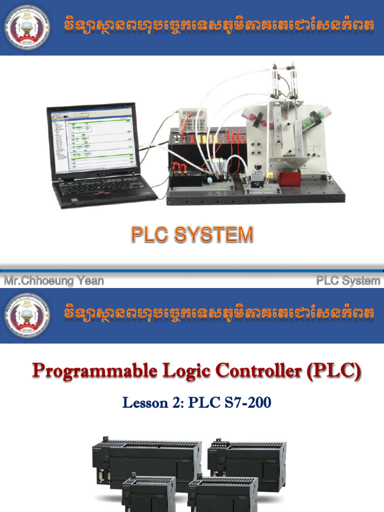 Lesson 2 PLC S7 - 200 | PDF | Programmable Logic Controller | Computing