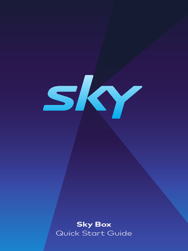 New Sky Box Quick Start Guide | PDF | Hdmi | Video On Demand
