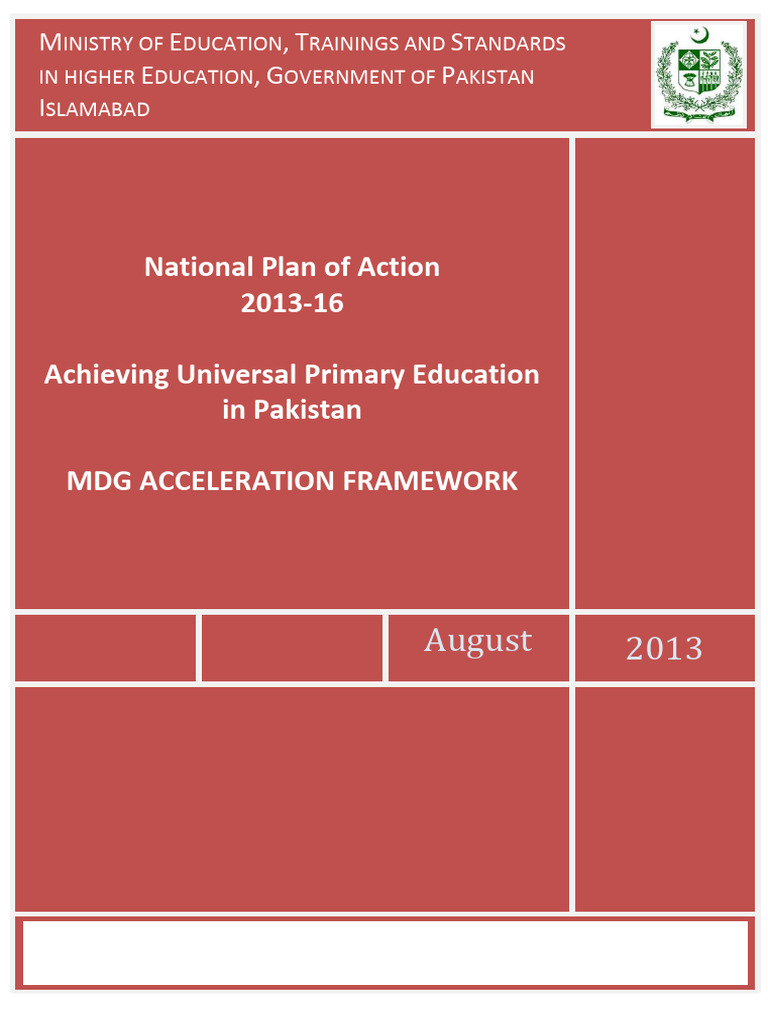 2nd MDGs Accelerated NPA | PDF | Millennium Development Goals | Literacy
