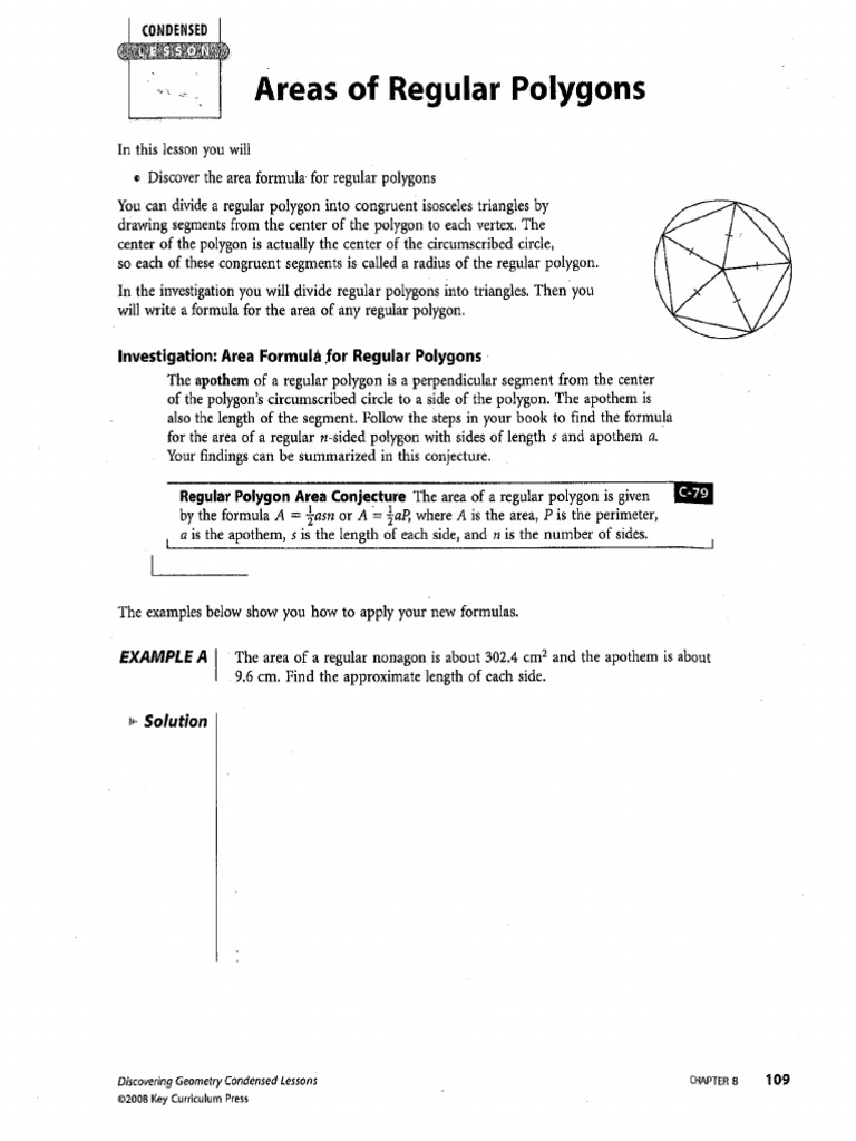 Areasof Polygonsand Circles | PDF