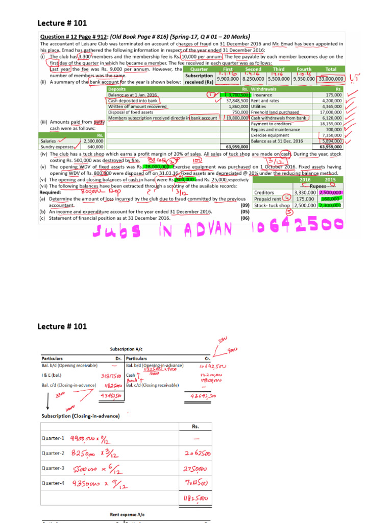 101. Lecture # 101 (Class Writing) | PDF