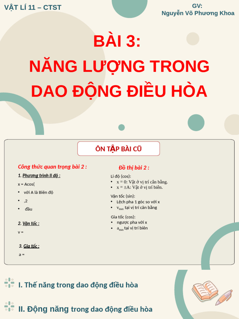 Bai 3 Nang Luong Dao Dong Dieu Hoa PK | PDF