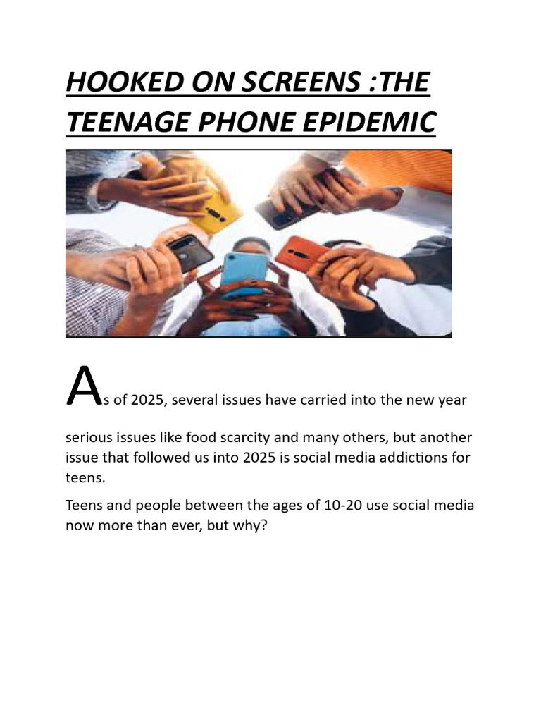 Hooked On Screens | PDF | Adolescence