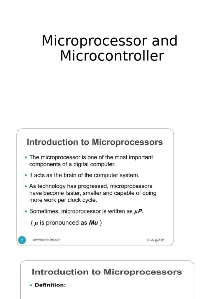 MICRO | PDF | Central Processing Unit | Microprocessor