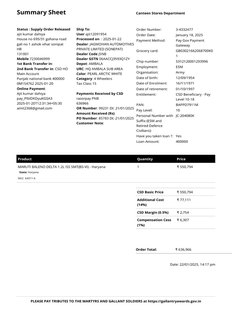 CSD invoice-3-4332477 | PDF | Banking Technology | Services (Economics)