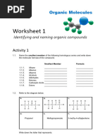 Organic Compound Naming Practice Bank | PDF