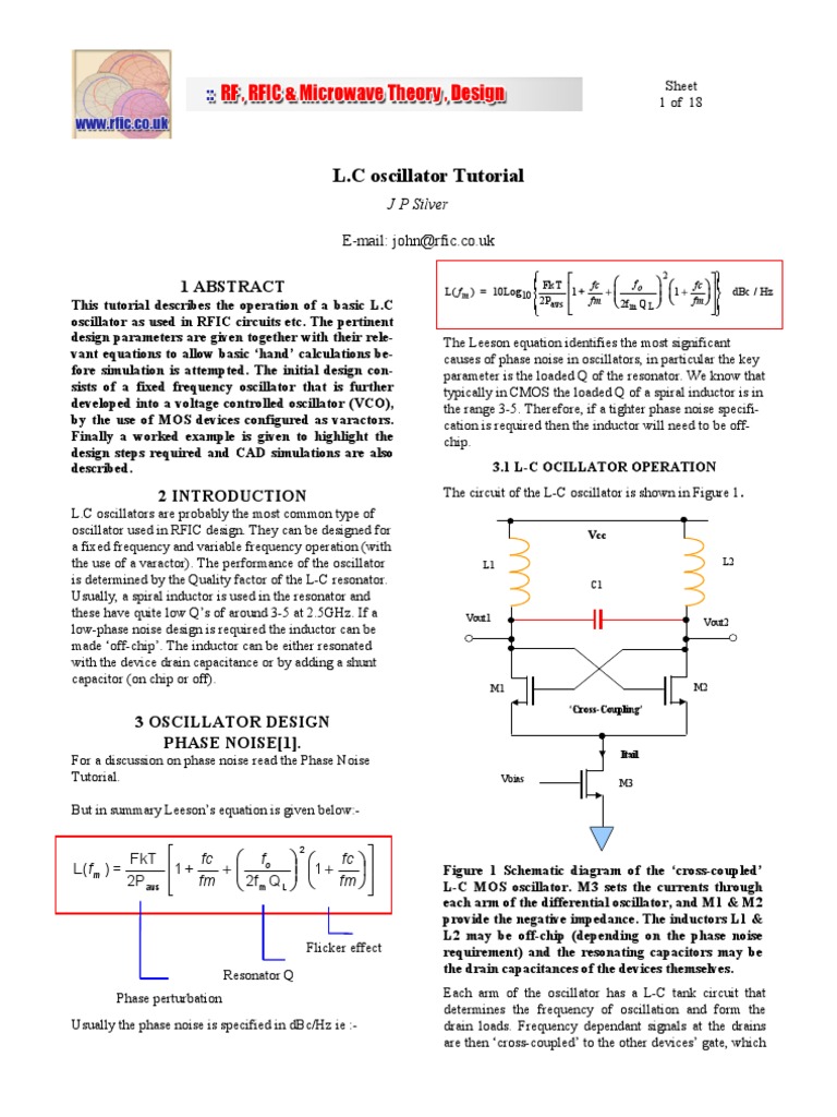 LC Oscillator | PDF