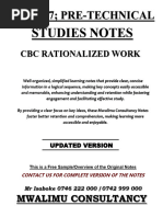Grade 7 Rationalized Pre Technical Teaching Notes Complete | PDF ...