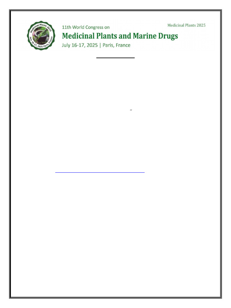 Dr. Owona Pascal Emmanuel _ Abstract_Acceptance_Letter | PDF