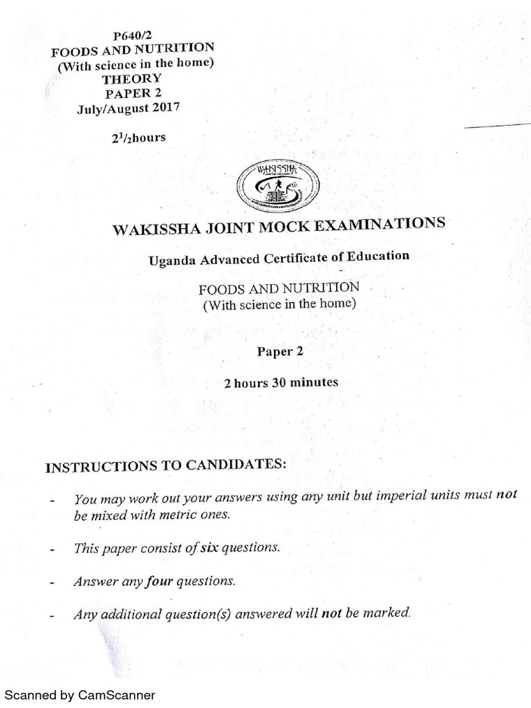 UACE-FN-2-Past-papers | PDF