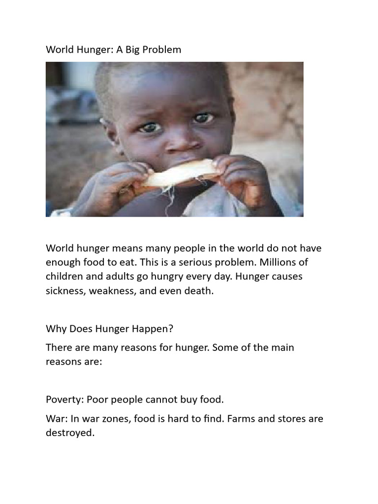 Understanding World Hunger Issues | PDF