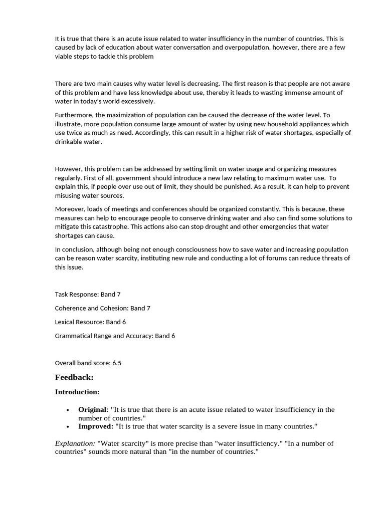 Problem and Solution 2 | PDF | Water Scarcity | Water Problem and Solution 2 | PDF | Water Scarcity | Water