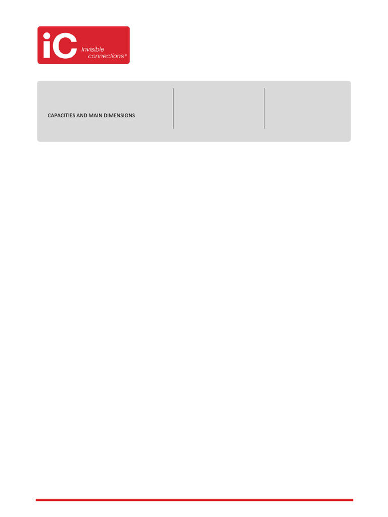 Memo 52 RVK 101 Capacities and Main Dimensions | PDF | Concrete ...