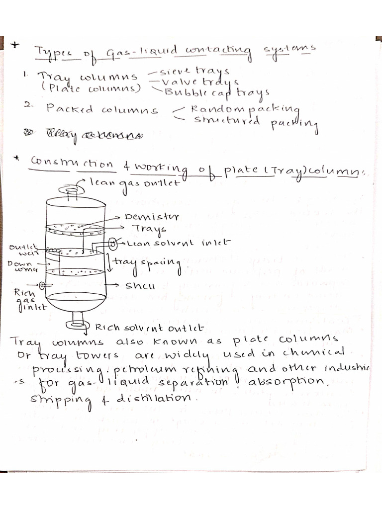 Gas Liquid Contacting Systems | PDF