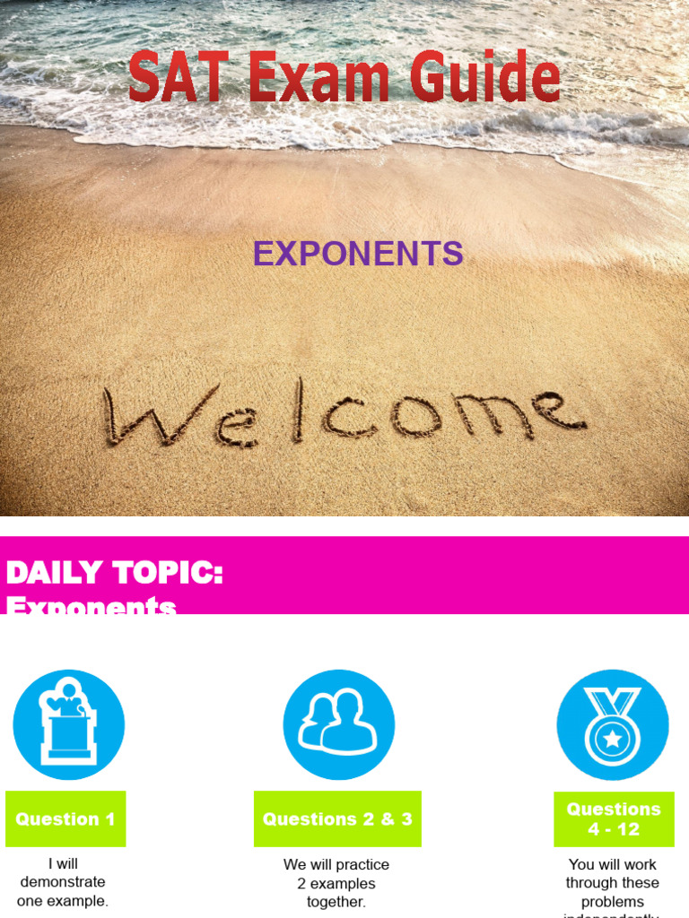 Exponents_SAT.pptx | PDF | Exponentiation | Mathematical Concepts