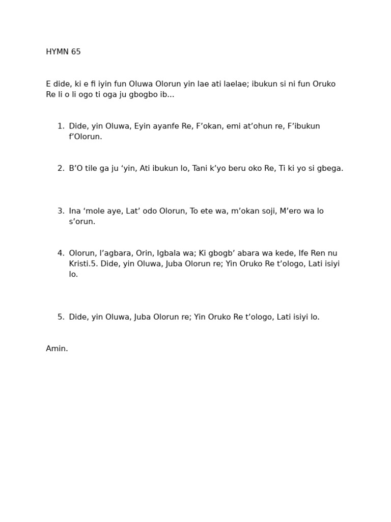 Hymn 65 | PDF