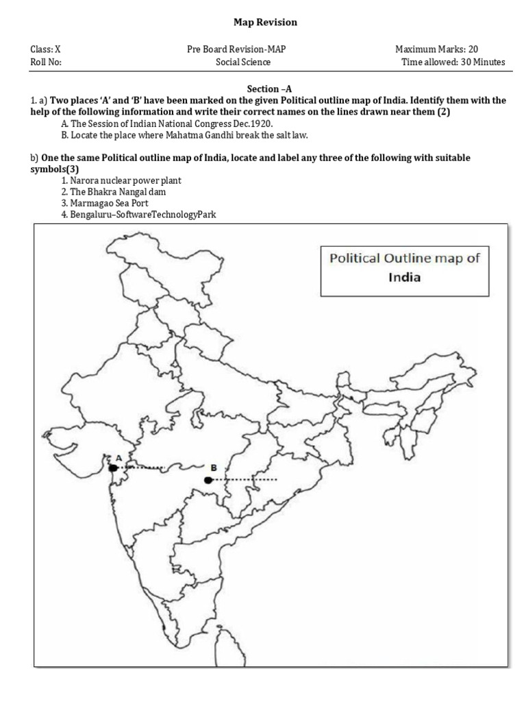 India Political Map Revision Guide | PDF | Indian National Congress