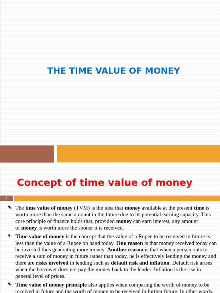 Time Value of Money | PDF | Time Value Of Money | Present Value