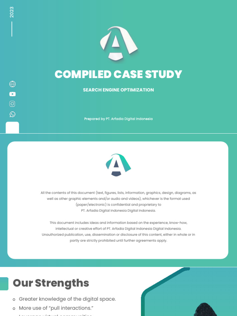 Compiled Study Case - Portfolio - SEO - Arfadia | PDF | Search Engine Optimization | Digital ...