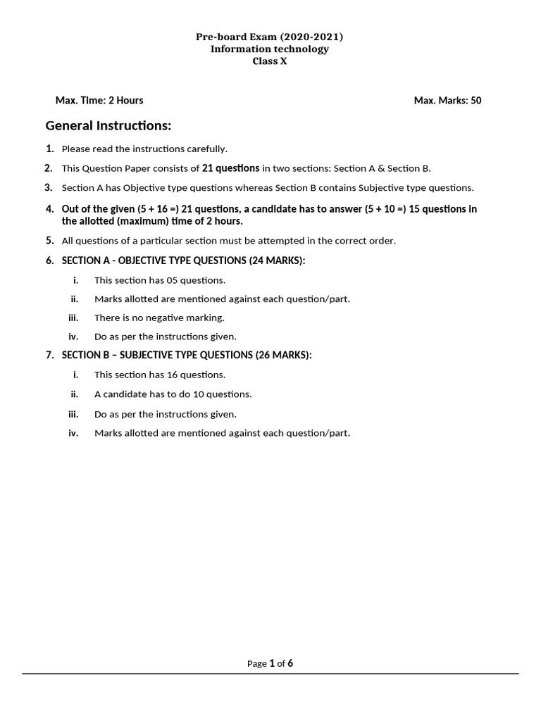 10th Preboard Exam | PDF | Databases | Table (Database)