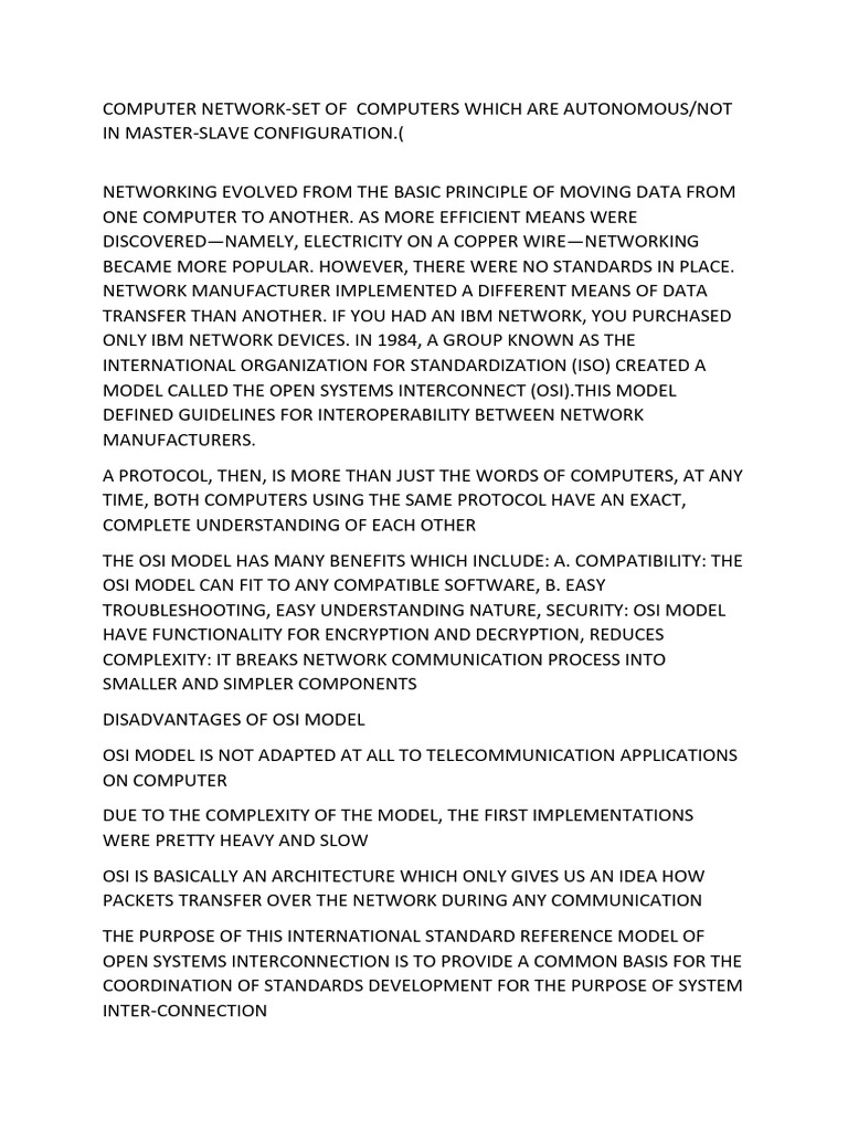 OSIFINALPDF | PDF | Osi Model | Computer Network