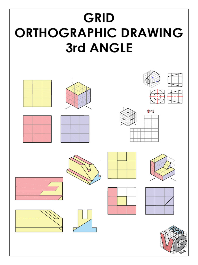 Grade 9 Orthographic Drawing Exercises | PDF | Classical Geometry | Euclid