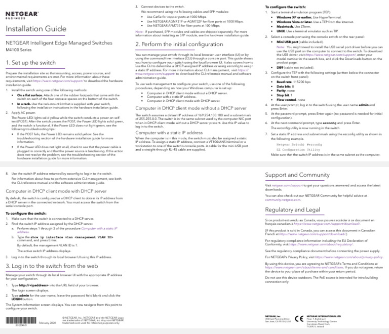 M4100_IG_EN | PDF | Ip Address | Command Line Interface