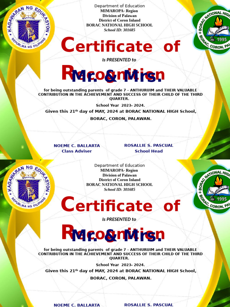 Recognition Certificate | PDF
