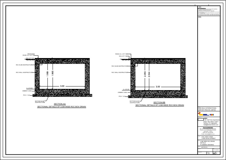 3m RCC Box Drain Section Details | PDF