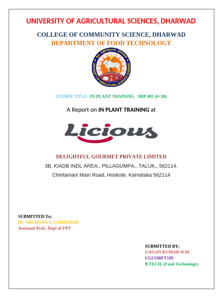 Gagan Kumar HM Licious Report | PDF | Lamb And Mutton