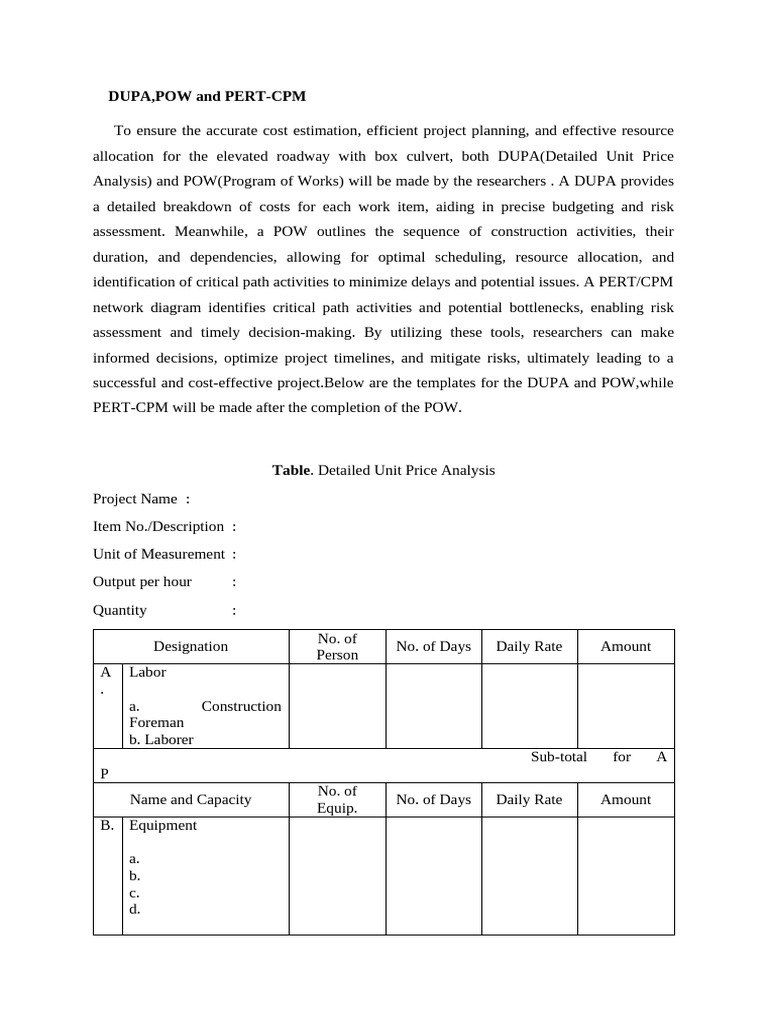 Detailed Unit Price Analysis | PDF | Economies | Business