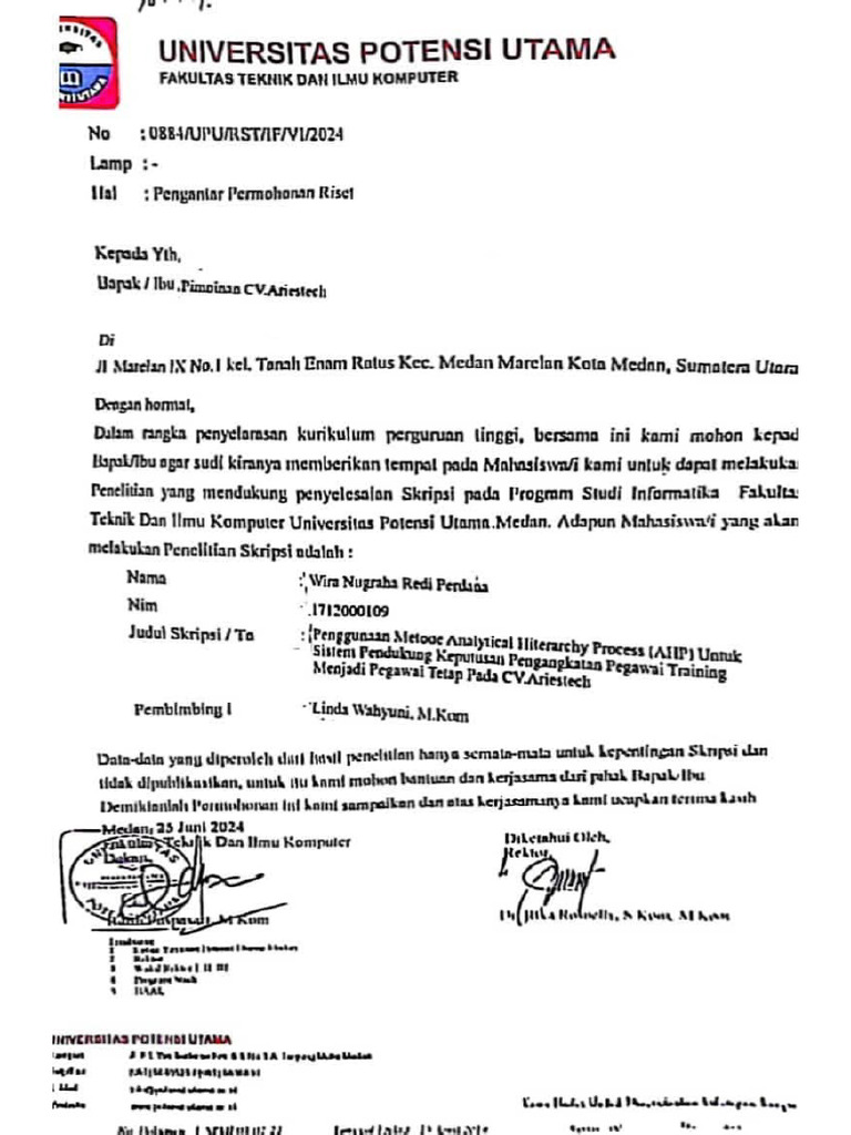 SURAT IZIN RISET | PDF