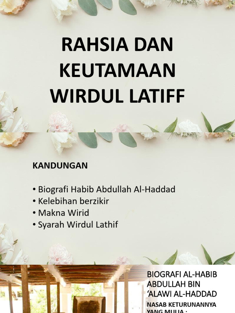 Syarah Wirdul Latiff | PDF