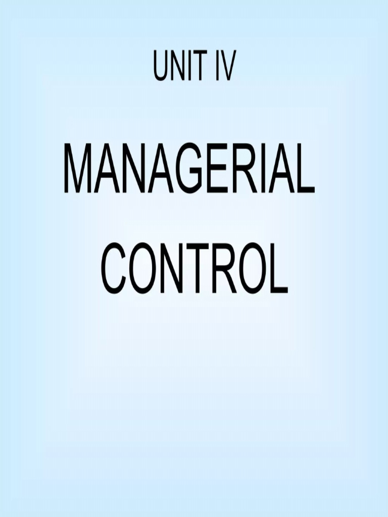 Controlling | PDF