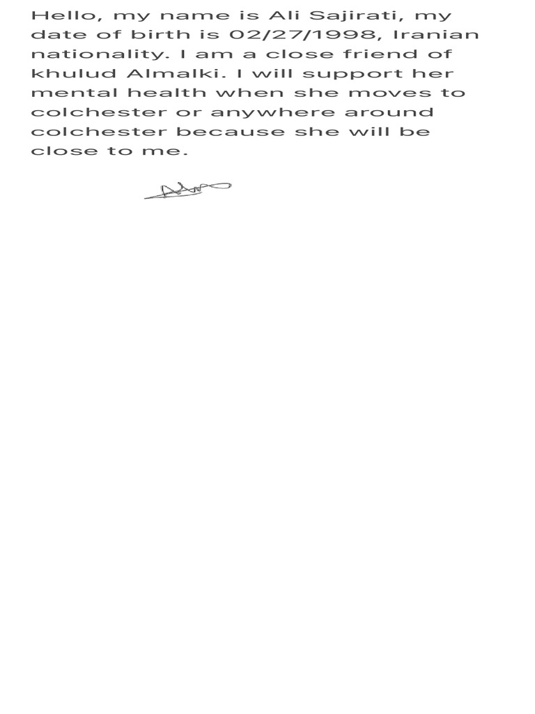 Support for Khulud Almalki's Move | PDF