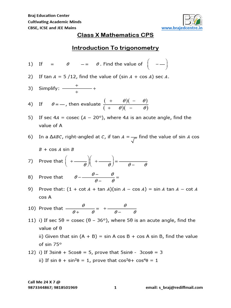 Intro To Trigo Pdf