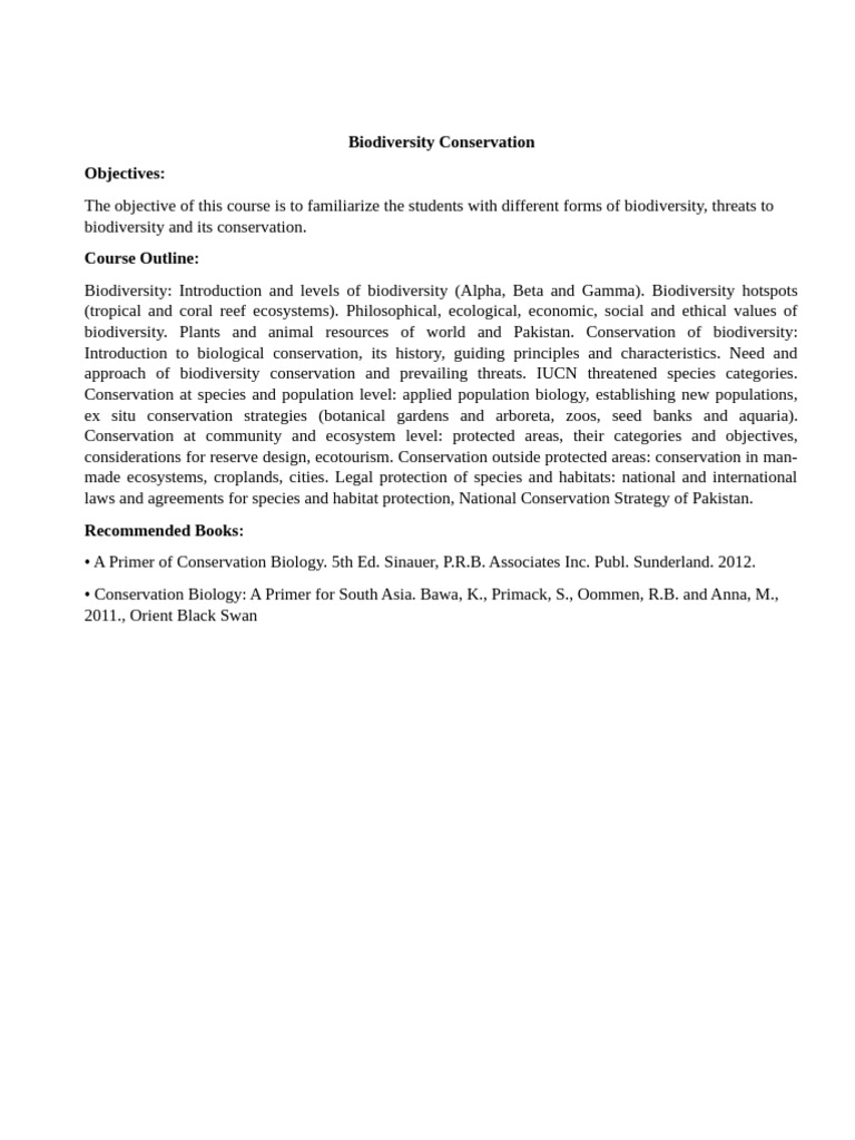 Course Outlines | PDF