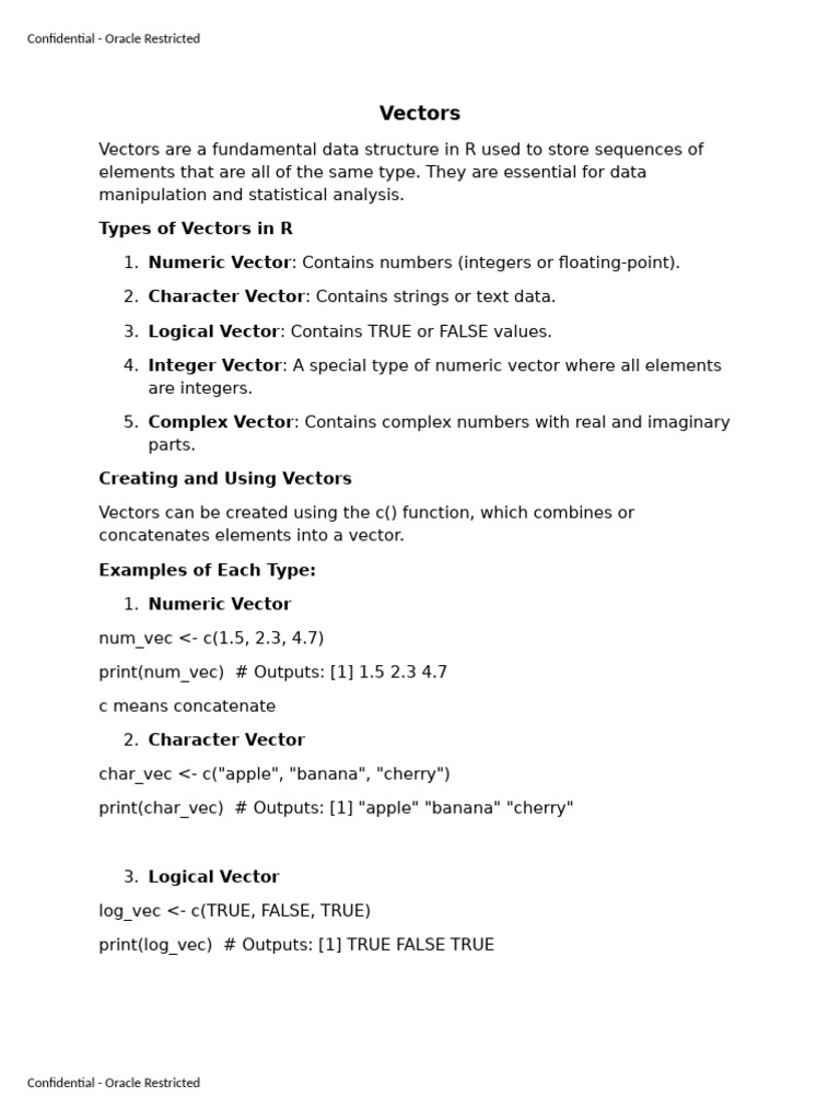 R Programming notes | PDF | Data Type | Computing R Programming notes | PDF | Data Type | Computing