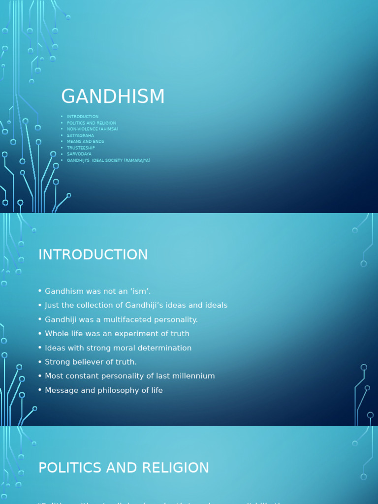 Gandhism | PDF | Nonviolence | Mahatma Gandhi