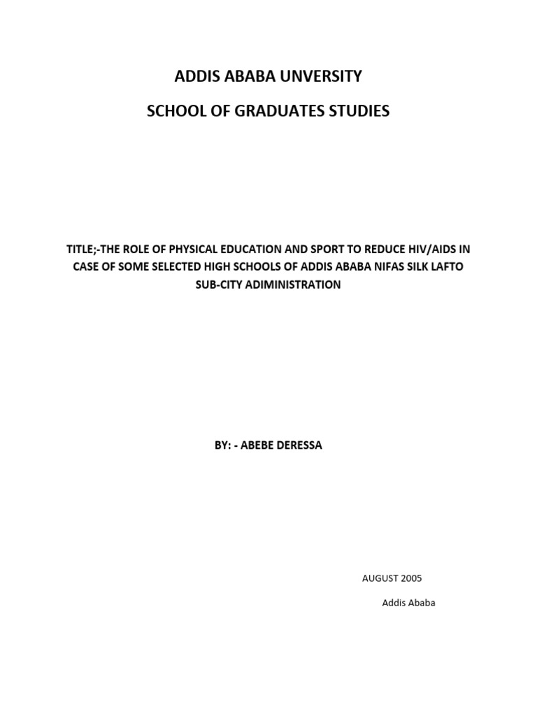 Abebe Deressa | PDF | Immunodeficiency | Hiv/Aids