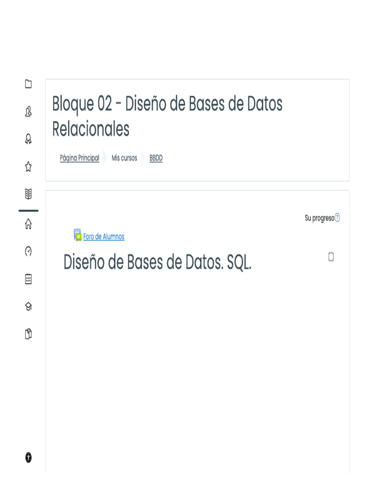 Curso - Bloque 02 - Diseño de Bases de Datos Relacionales | PDF